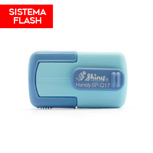 Carimbo De Bolso Shiny Handy Stamp Sistema Flash Spq17 | Viaminas.com.br,